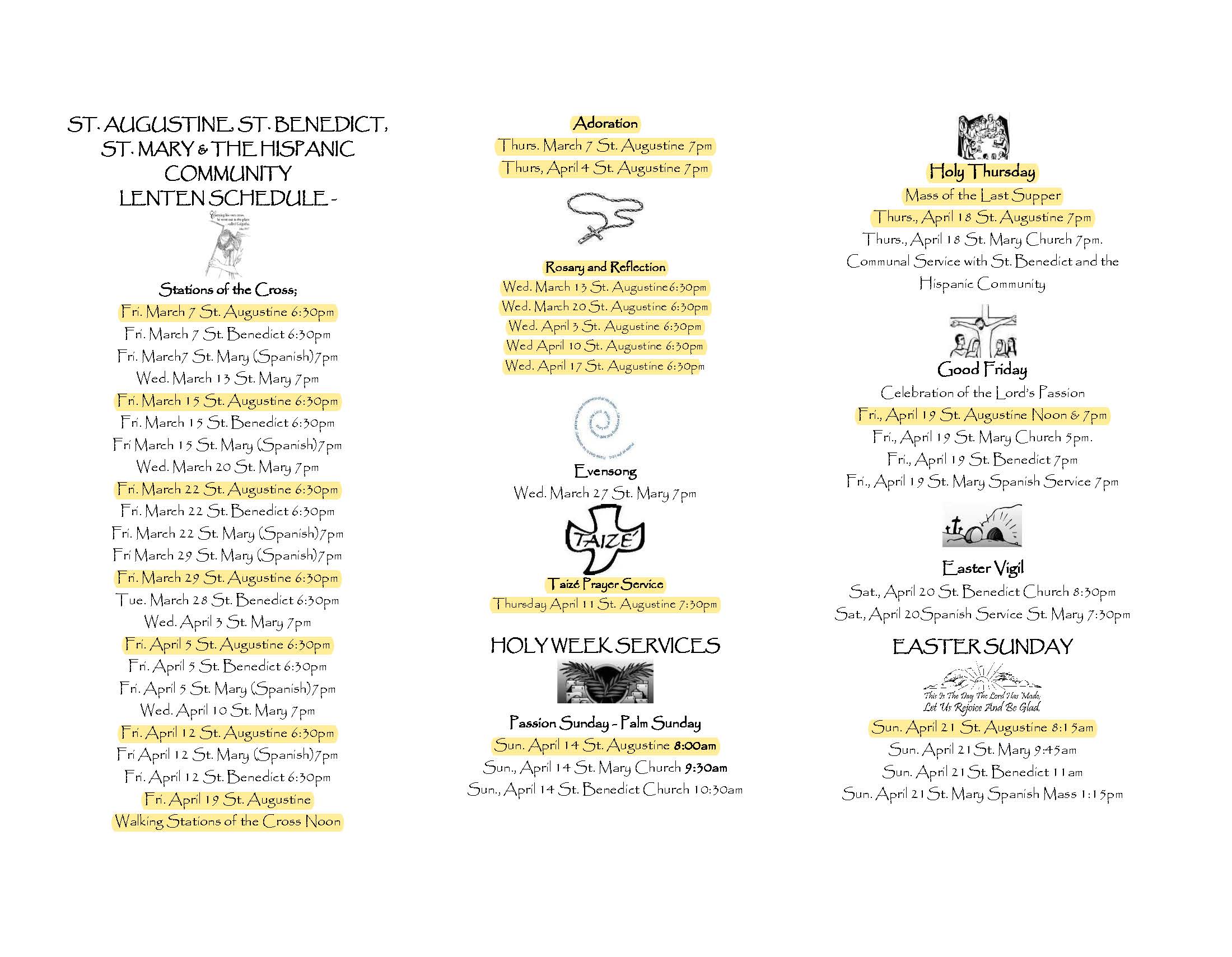 EVENTS - St. Augustine Catholic Church